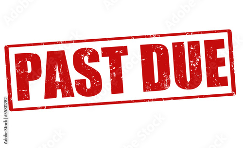 Past due stamp Stock Vector | Adobe Stock
