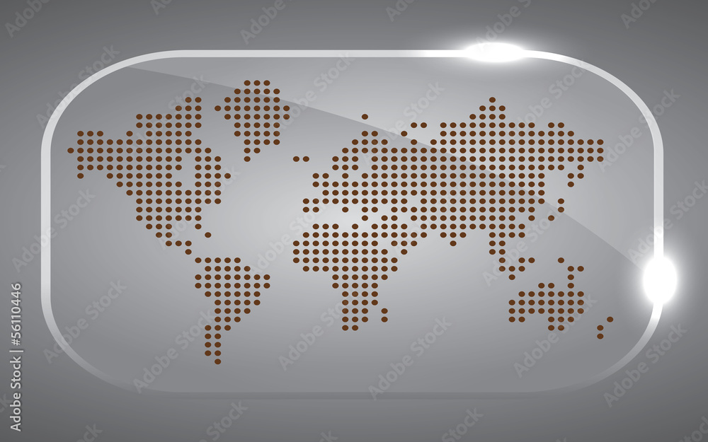 Map of the world pin map icons map world vector illustration Stock ...