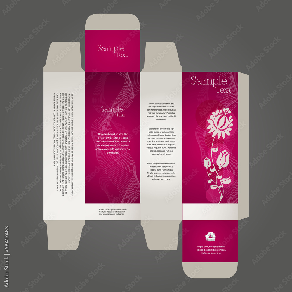 Perfume box Design Stock Vector | Adobe Stock