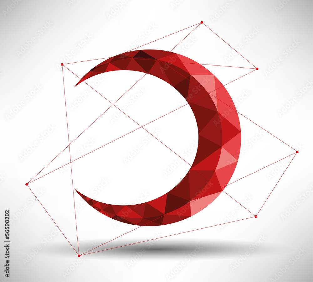 Modern Crescent Design Stock Vector | Adobe Stock