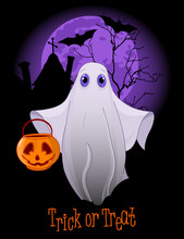 Friendly Ghost Halloween Art Poster Free Stock Photo - Public Domain ...
