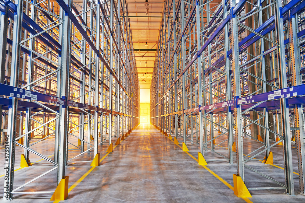 new modern warehouse rack Stock Photo | Adobe Stock
