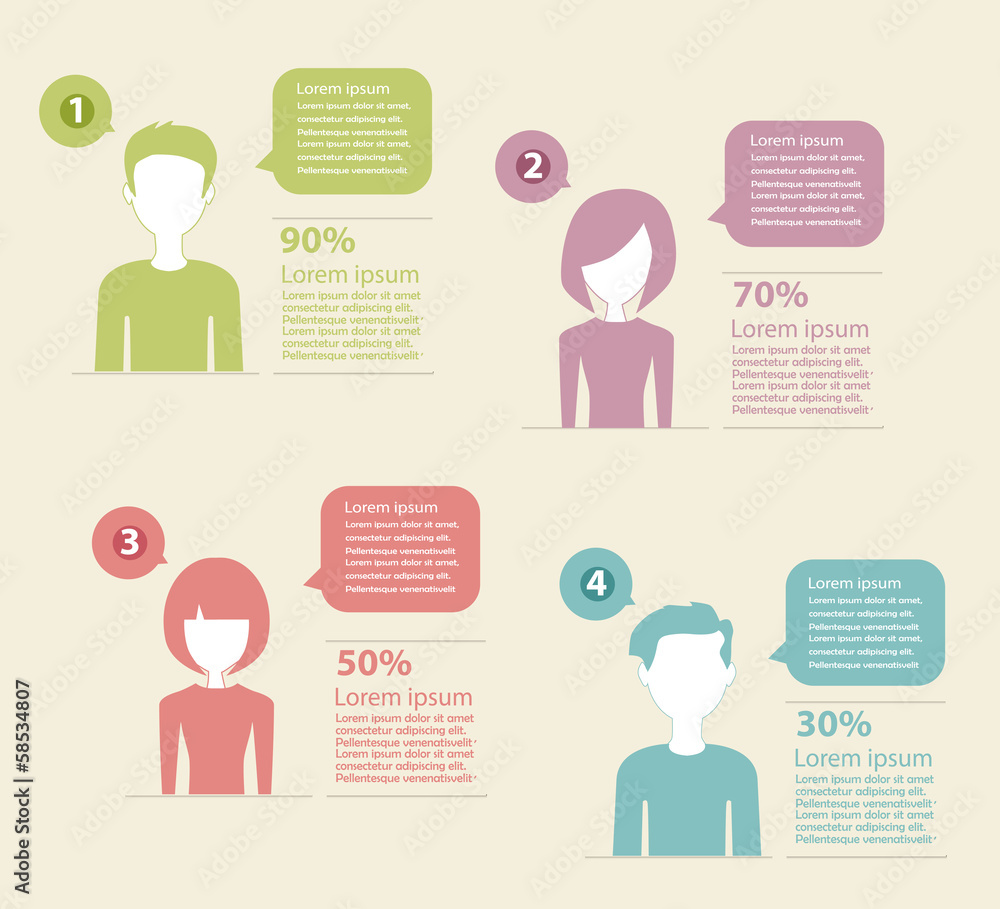 people icons infographic concept Stock Vector | Adobe Stock