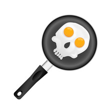 Skull Shaped Fried Eggs Free Stock Photo - Public Domain Pictures
