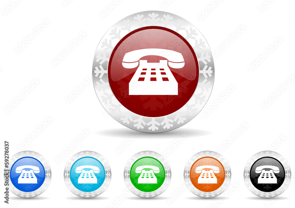 phone icon vector set Stock Vector | Adobe Stock