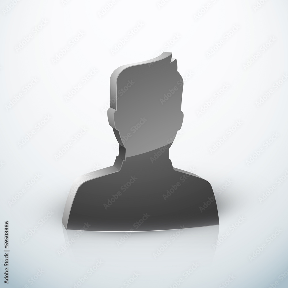 icône profil homme Stock Vector | Adobe Stock