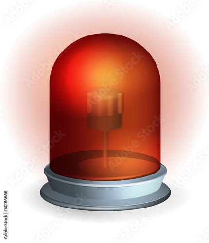 Gyrophare rouge Stock Vector | Adobe Stock