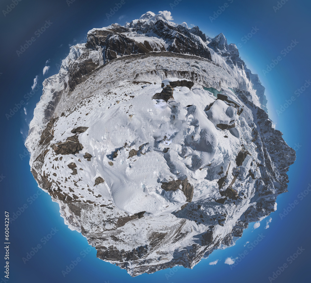 Stereographic Projection of a 360 Degrees Panoramic View from Go Stock ...