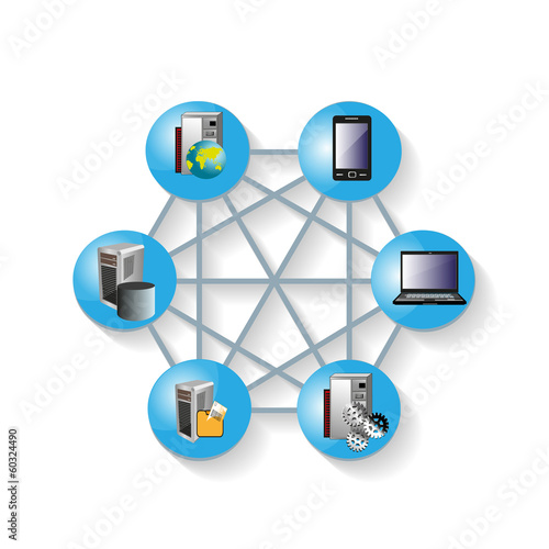 Point to Point application Integration Topology - Buy this stock vector ...