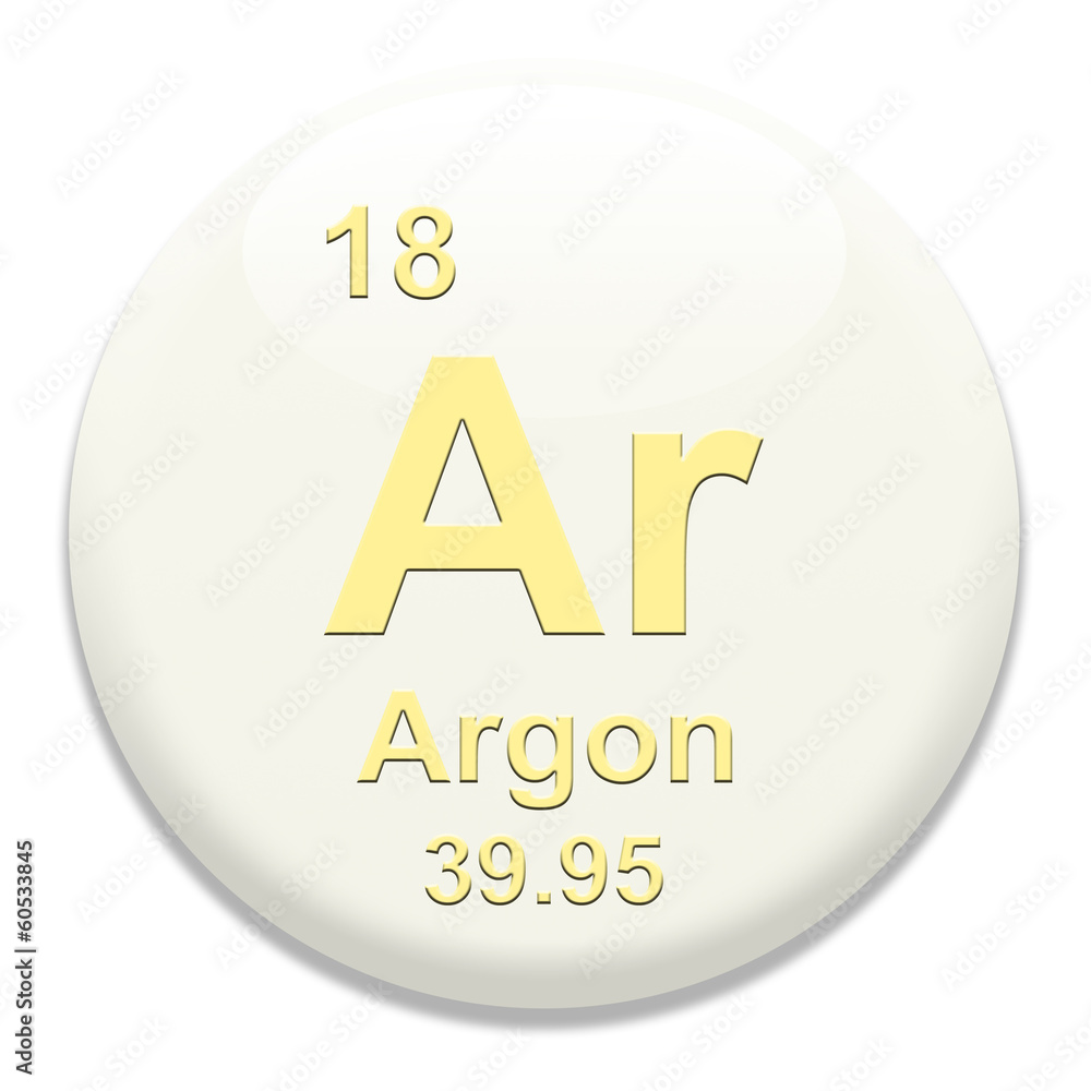 Periodic Table Ar Argon Stock Illustration | Adobe Stock