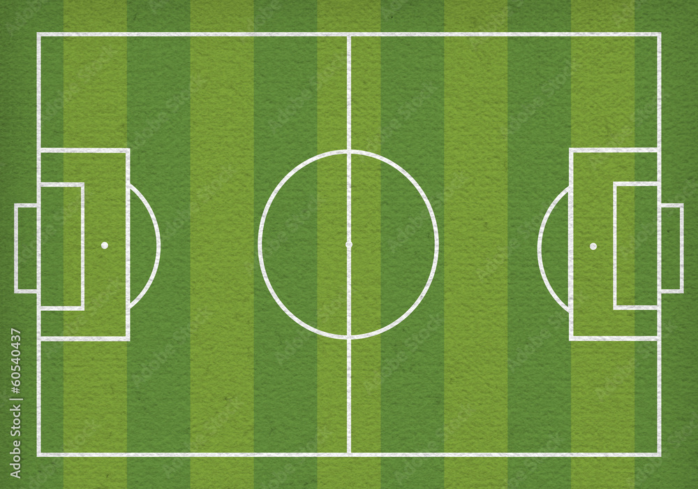 Football field. A bitmap copy of vector illustration Stock Photo ...