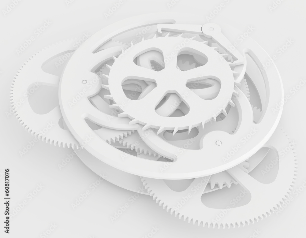 sharp teeth gears the clock mechanism Stock Illustration | Adobe Stock
