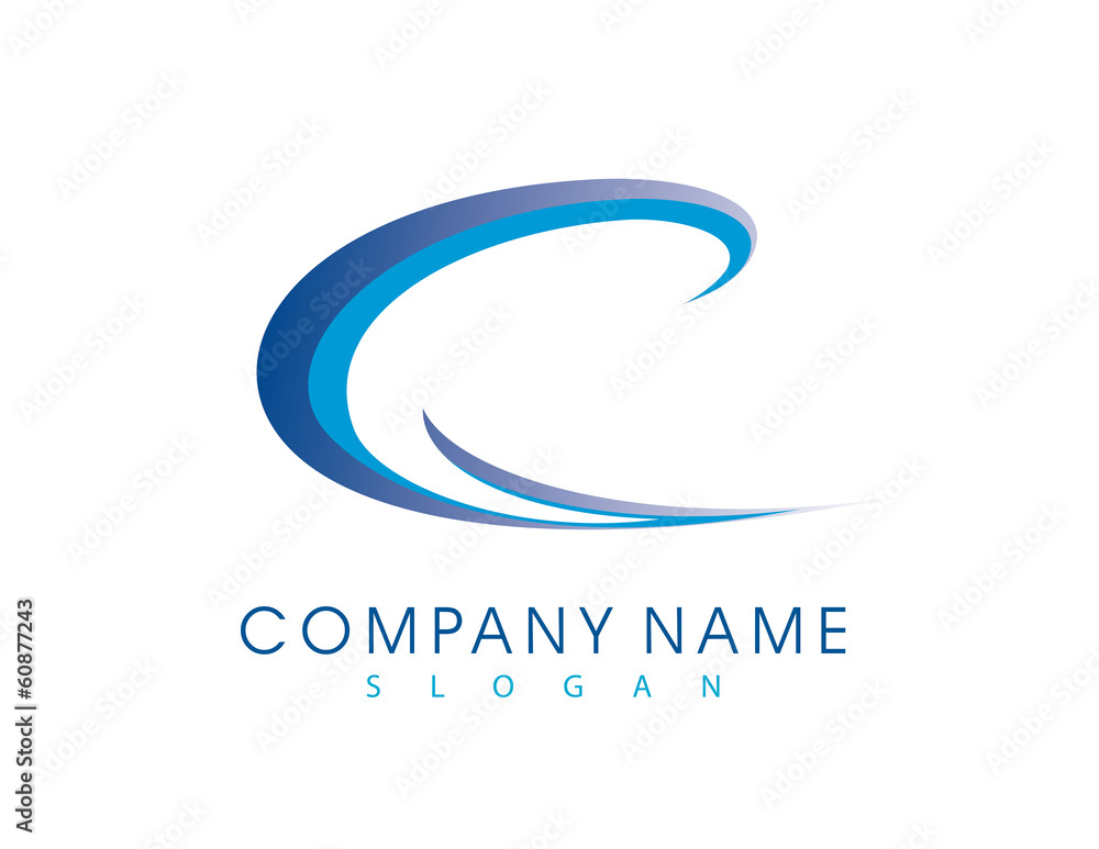 C wave logo Stock Vector | Adobe Stock