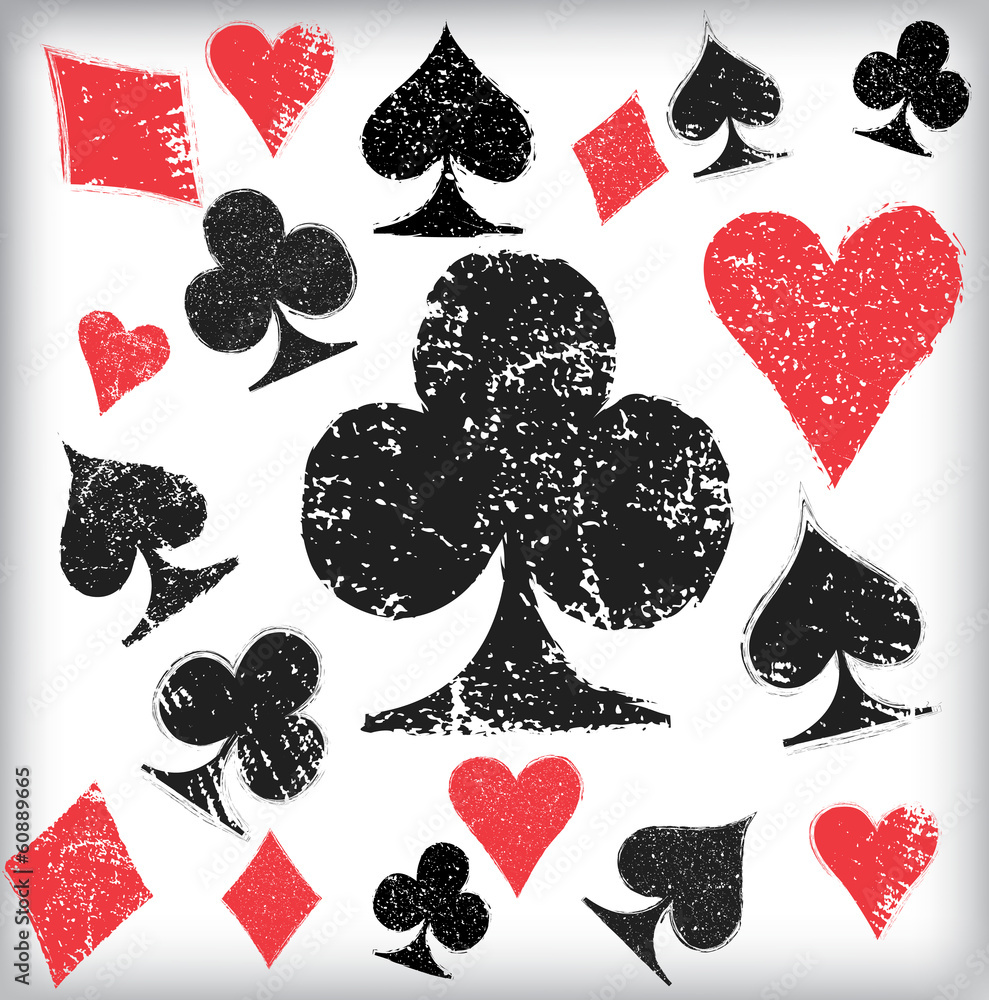 Playing cards symbol background Stock Vector | Adobe Stock