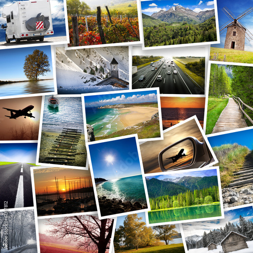 FotoMural cartoline turismo collage - ref. 61317812;