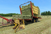 Red Wagon And Bale Of Hay Free Stock Photo - Public Domain Pictures