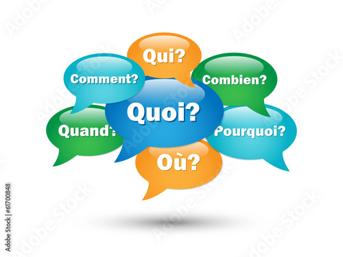 BULLES "QUESTIONS" (pourquoi comment combien quand qui où quoi ...