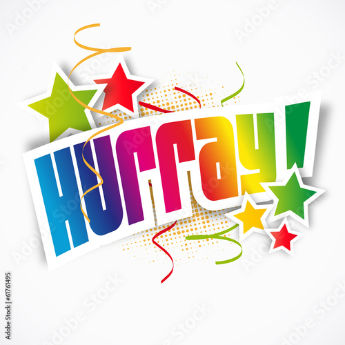 Hurray! Stock Vector | Adobe Stock