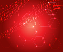 Red Music Background Free Stock Photo - Public Domain Pictures