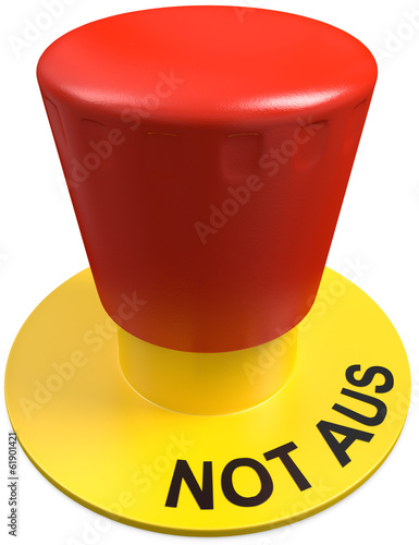 Not Aus Knopf – Stock-Illustration | Adobe Stock
