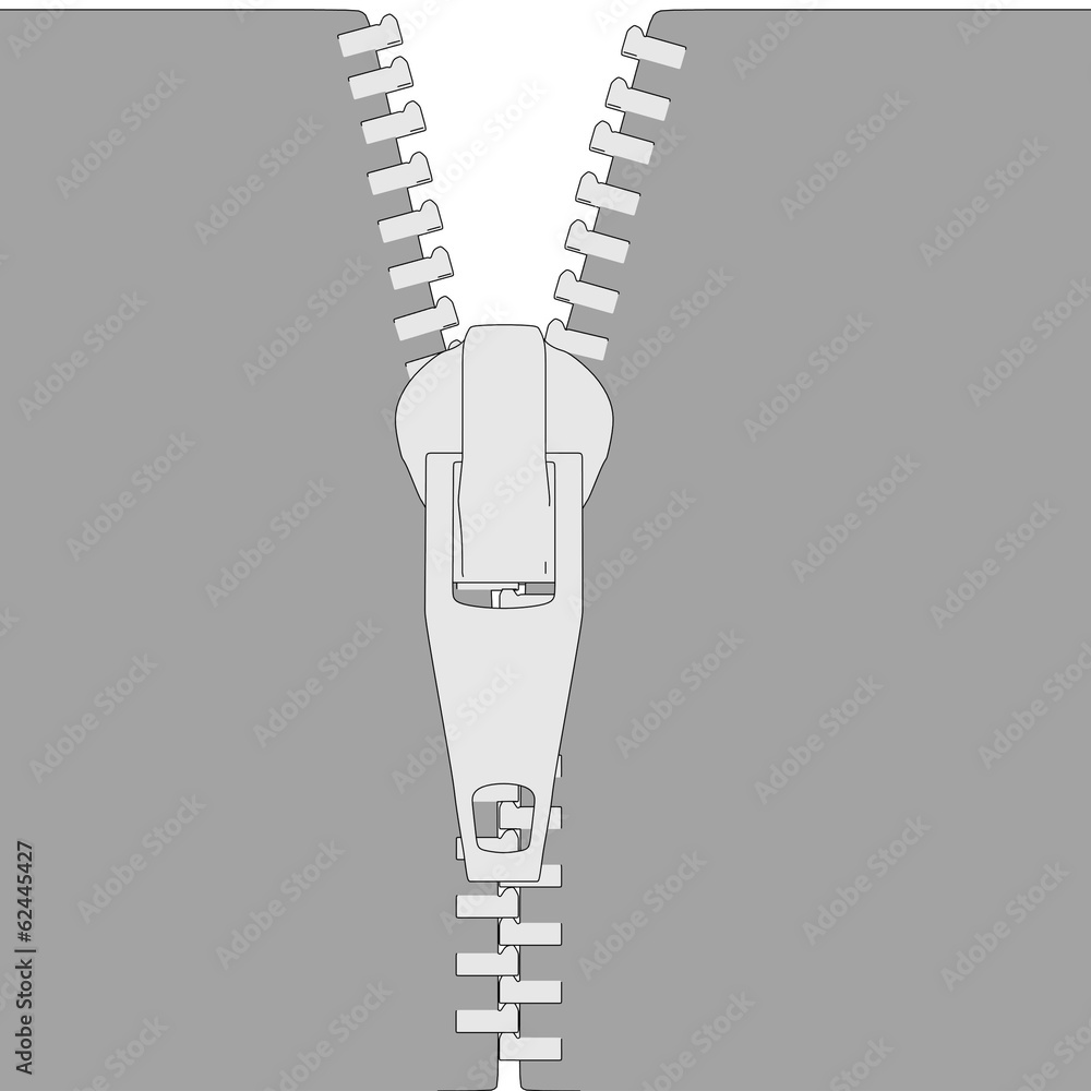cartoon image of clothes zipper Stock Illustration | Adobe Stock