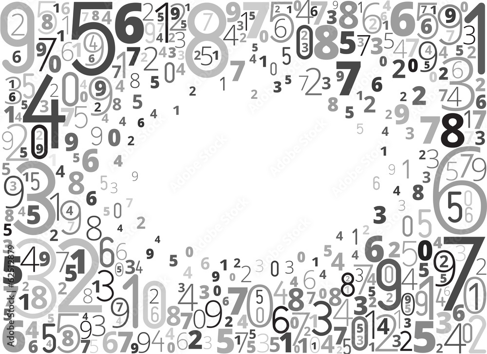 Number background Stock Vector | Adobe Stock