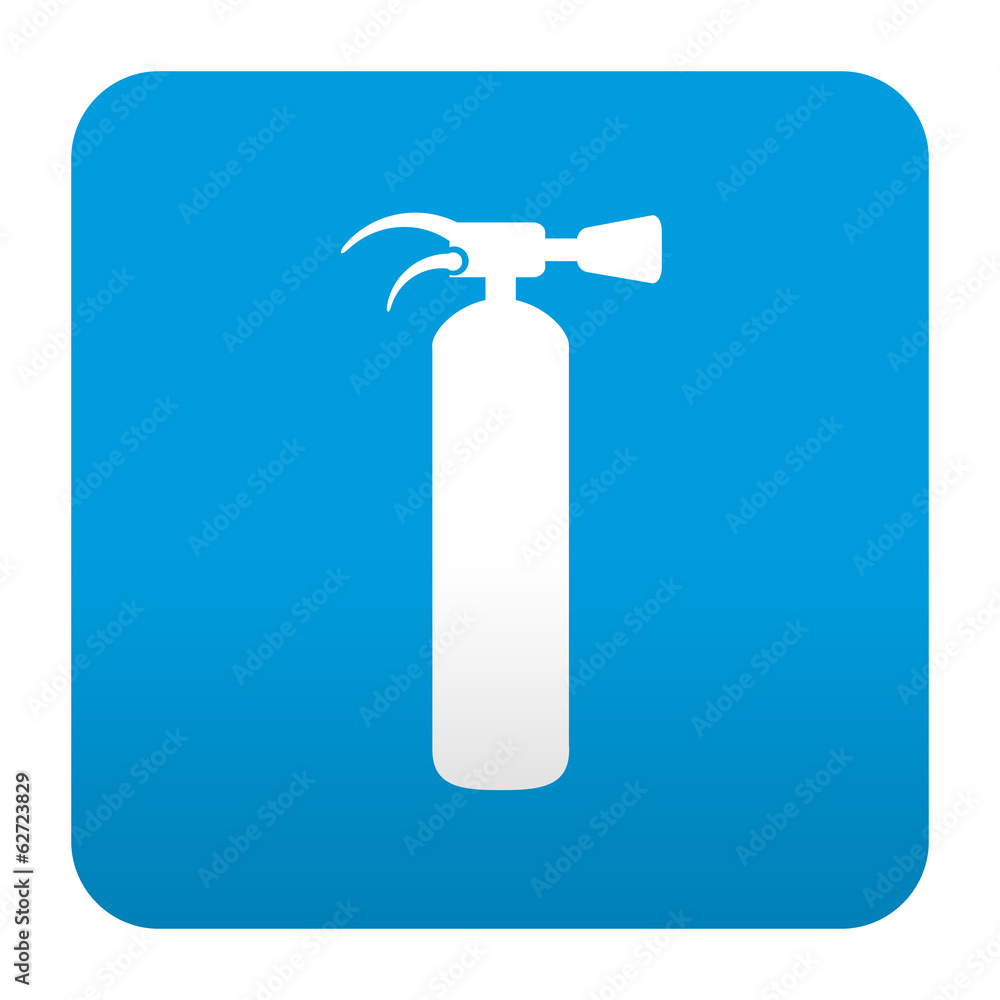 Etiqueta tipo app azul simbolo extintor Stock Illustration | Adobe Stock