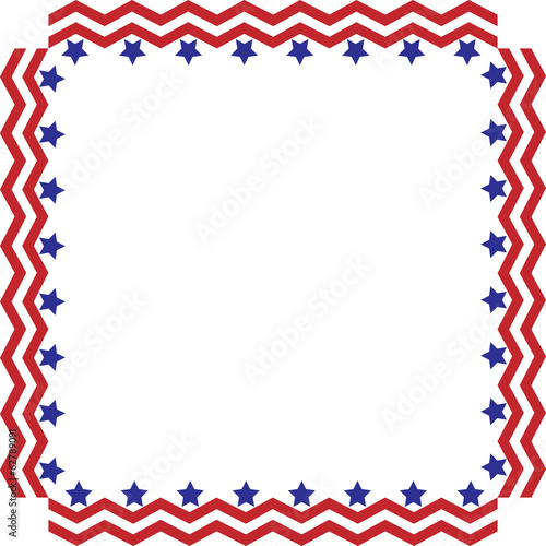 American Stars and Stripes Border Stock Vector | Adobe Stock