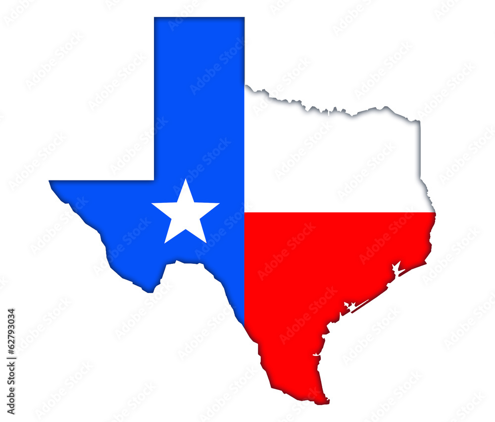 Texas map flag icon logo banner Stock Illustration | Adobe Stock