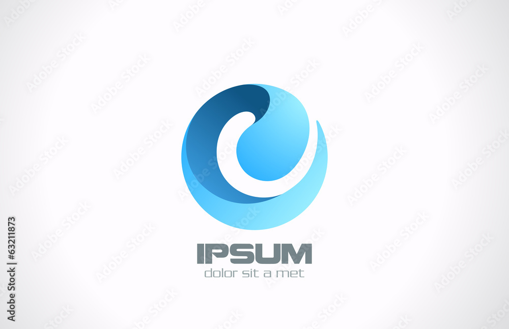 Sphere Abstract vector logo design. Business Technology icon Stock ...