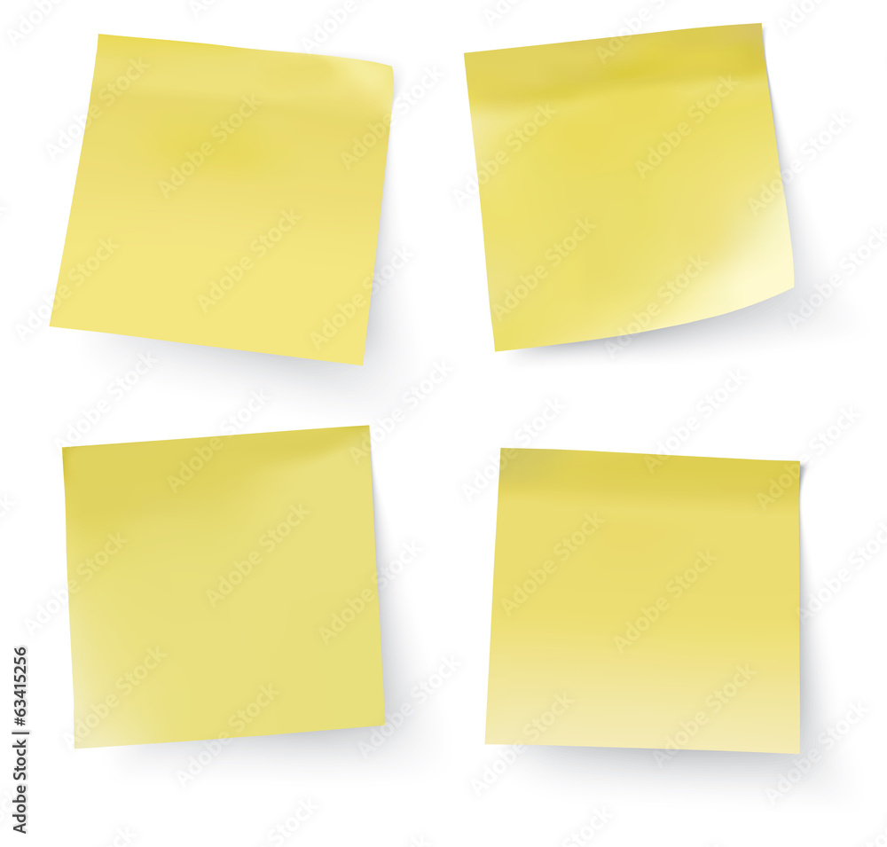 vector post it notes Stock Vector | Adobe Stock