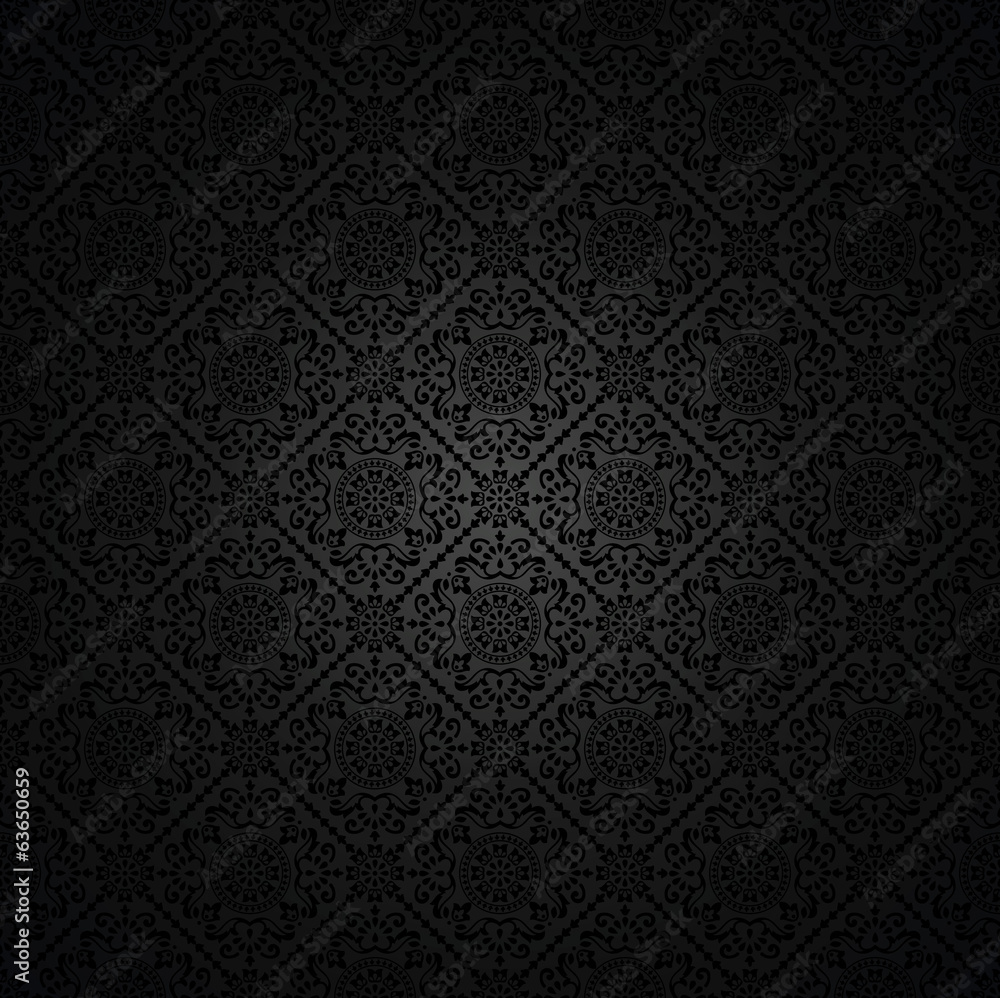 Rich vector seamless wallpaper Stock Vector | Adobe Stock