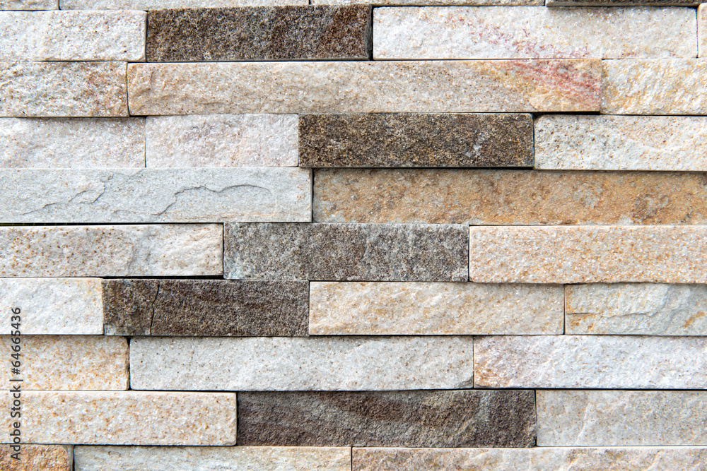 Building natural stone cladding Stock Photo | Adobe Stock