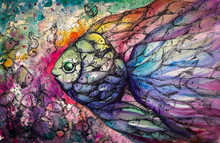 Colorful Swimming Fish Art Free Stock Photo - Public Domain Pictures