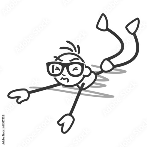 Stickman, fall, lying on the floor: comprar este vector de stock y ...