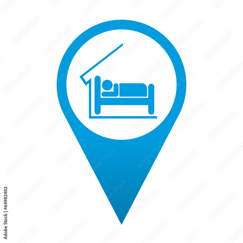 Ilustración de Stock Icono localizacion simbolo hotel | Adobe Stock