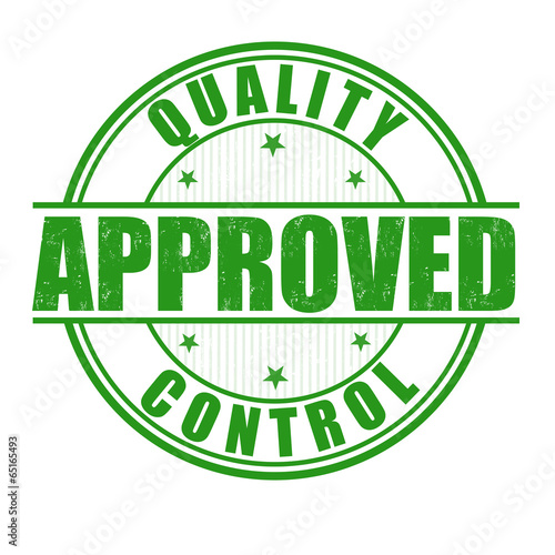 Quality control approved stamp Stock Vector | Adobe Stock