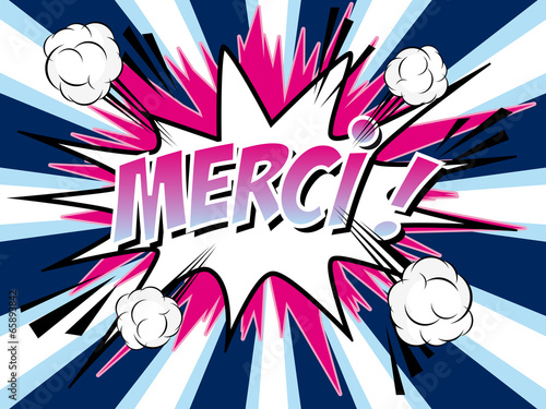 Vecteur Stock Merci comics | Adobe Stock