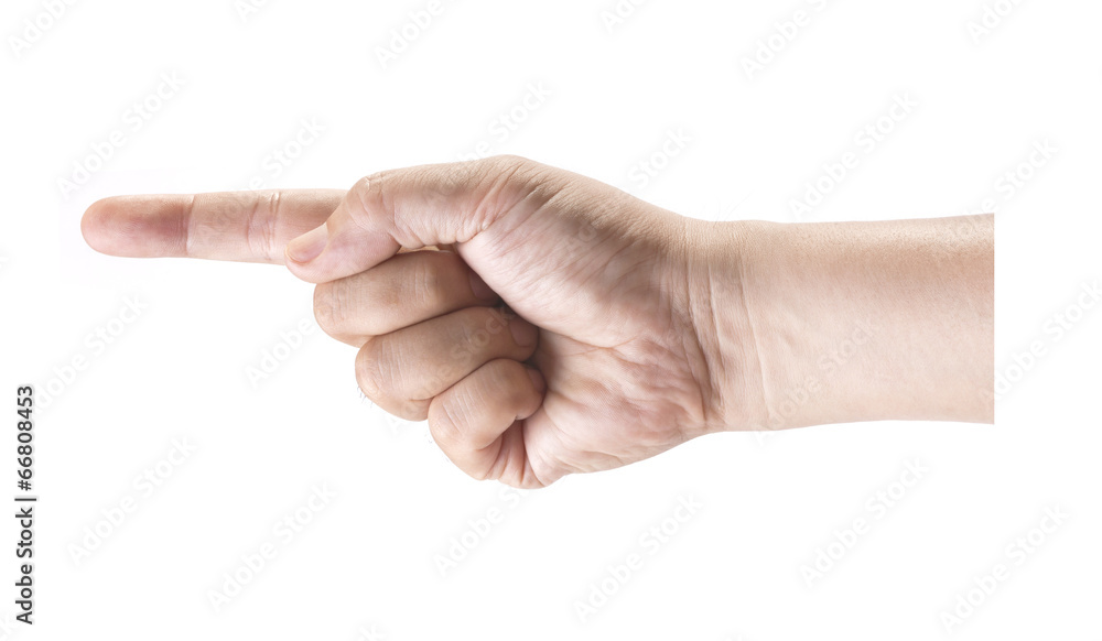 Point symbol, Direction sign. index finger of hand pointing Stock Photo | Adobe Stock
