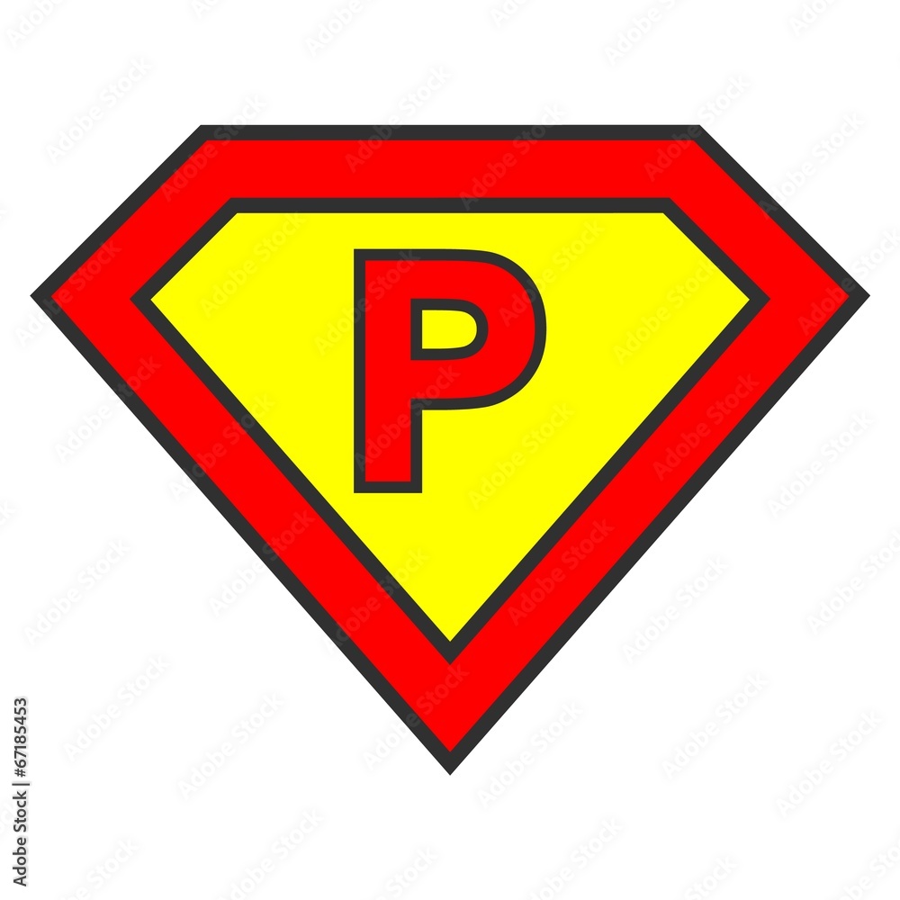 Cyrillic alphabet letter in Superman logo style Stock Vector | Adobe Stock