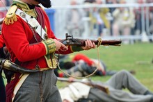 Napoleonic Soldier With Gun Free Stock Photo - Public Domain Pictures
