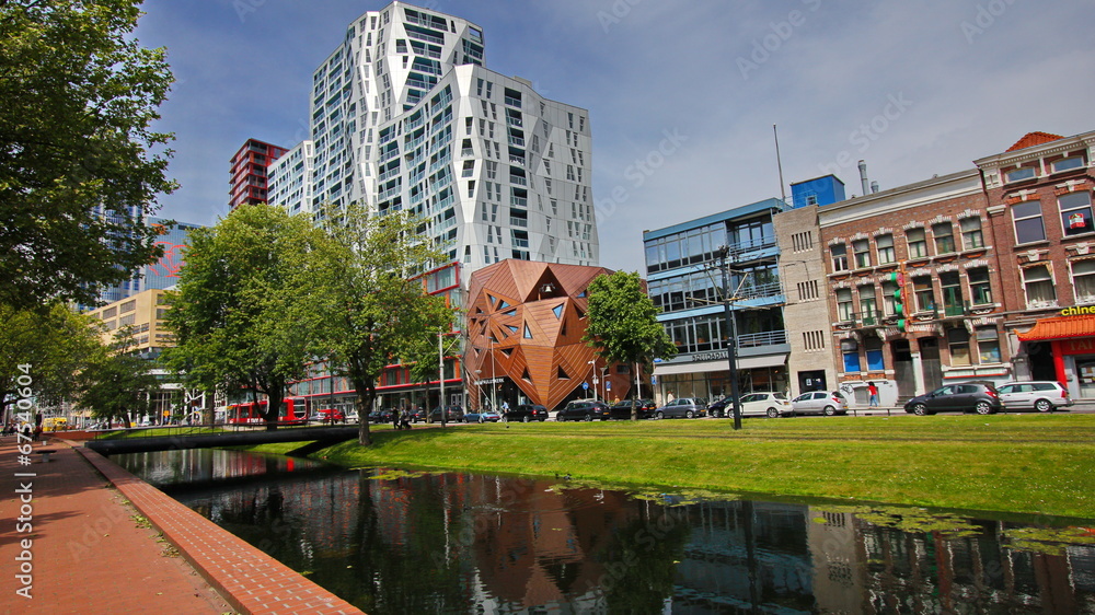 Rotterdam Mauritsweg, Wohnhochhaus, Kapelle Stock Photo | Adobe Stock