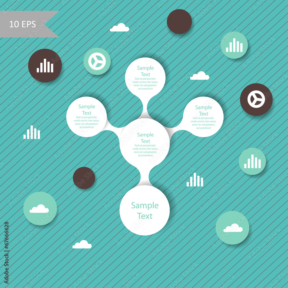 colorful round diagram metaball infographics Stock Vector | Adobe Stock