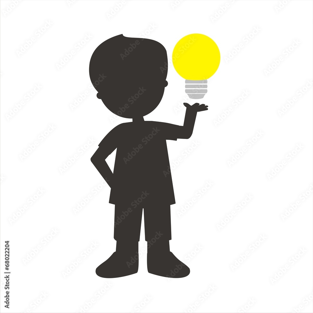 Silueta De Persona Con Foco