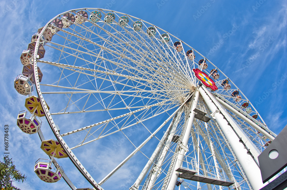 Giant wheel in Prater amusement park at Vienna Stock Photo | Adobe Stock