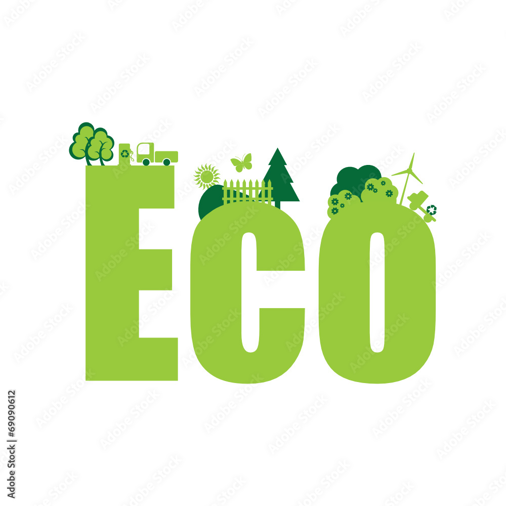 Elementos ecológicos Stock Vector | Adobe Stock