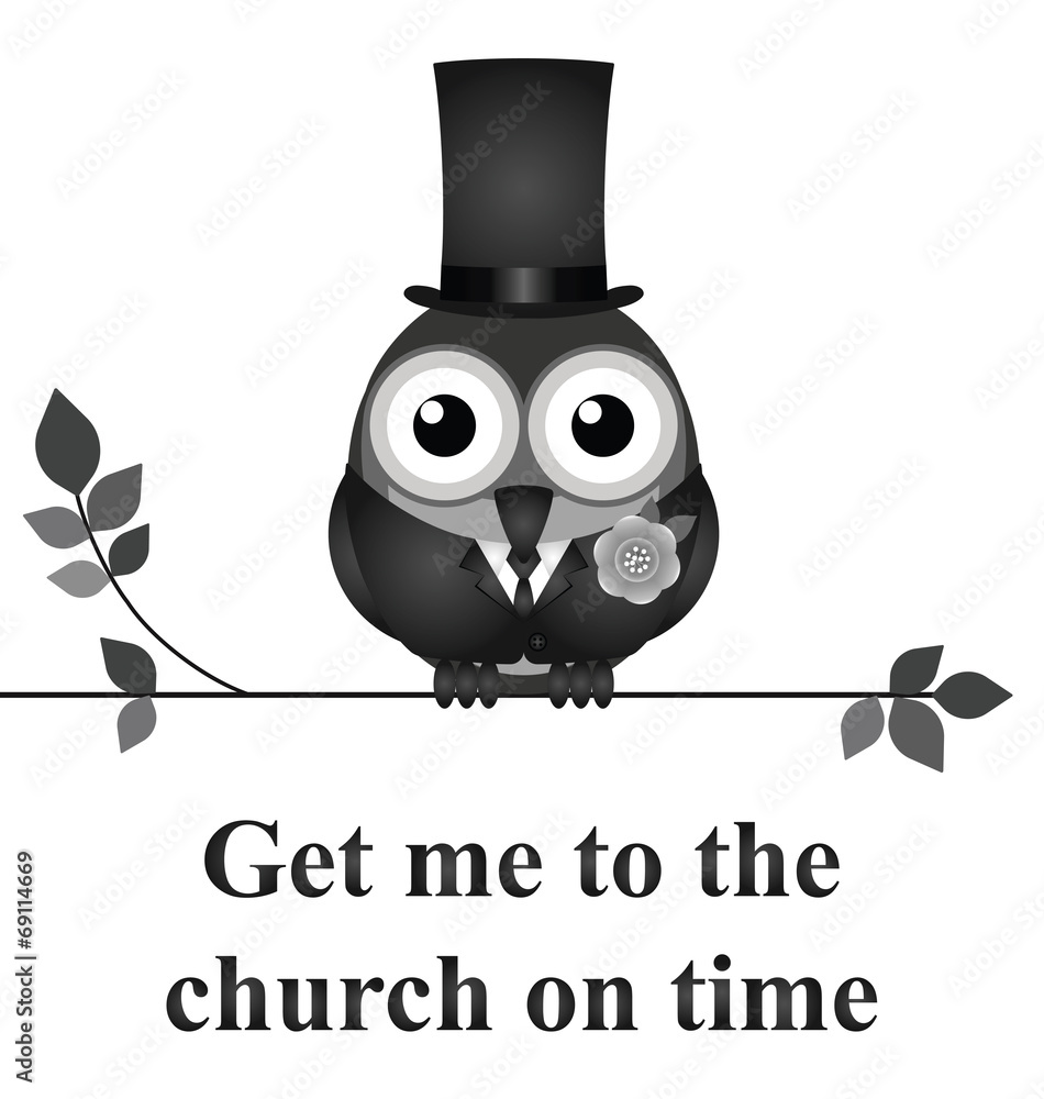 Get me to the church on time message Stock Vector | Adobe Stock