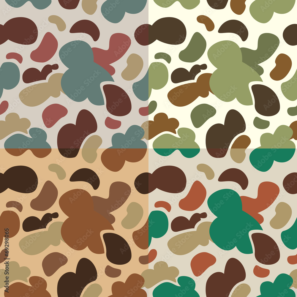 Duck Camo Pattern Vector 9119