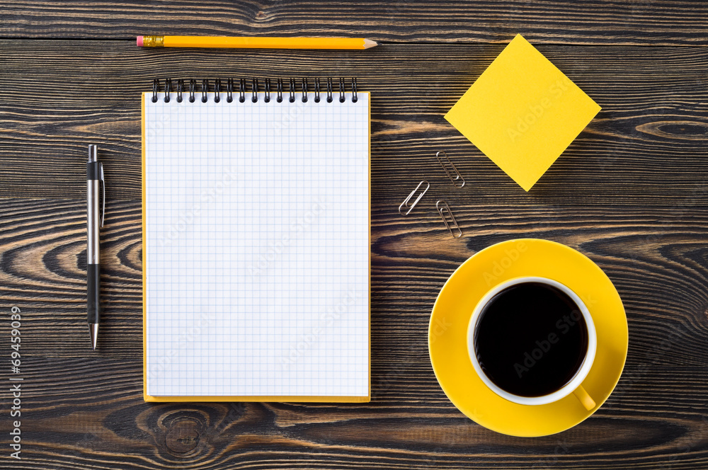 office table top view Stock Photo | Adobe Stock