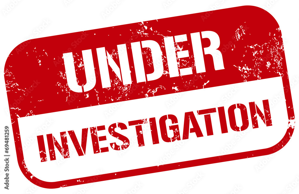 under investigation stamp Stock Vector | Adobe Stock